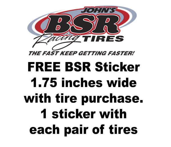 BSR Racing BSRC8025 1/8 Buggy 25 Shore Compound Foam GT Tire White Dis ...