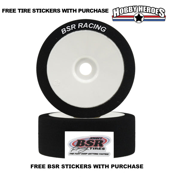 BSR Racing BSRC8034 1/8 Buggy Purple Foam Tire GT Compound White Dish ...